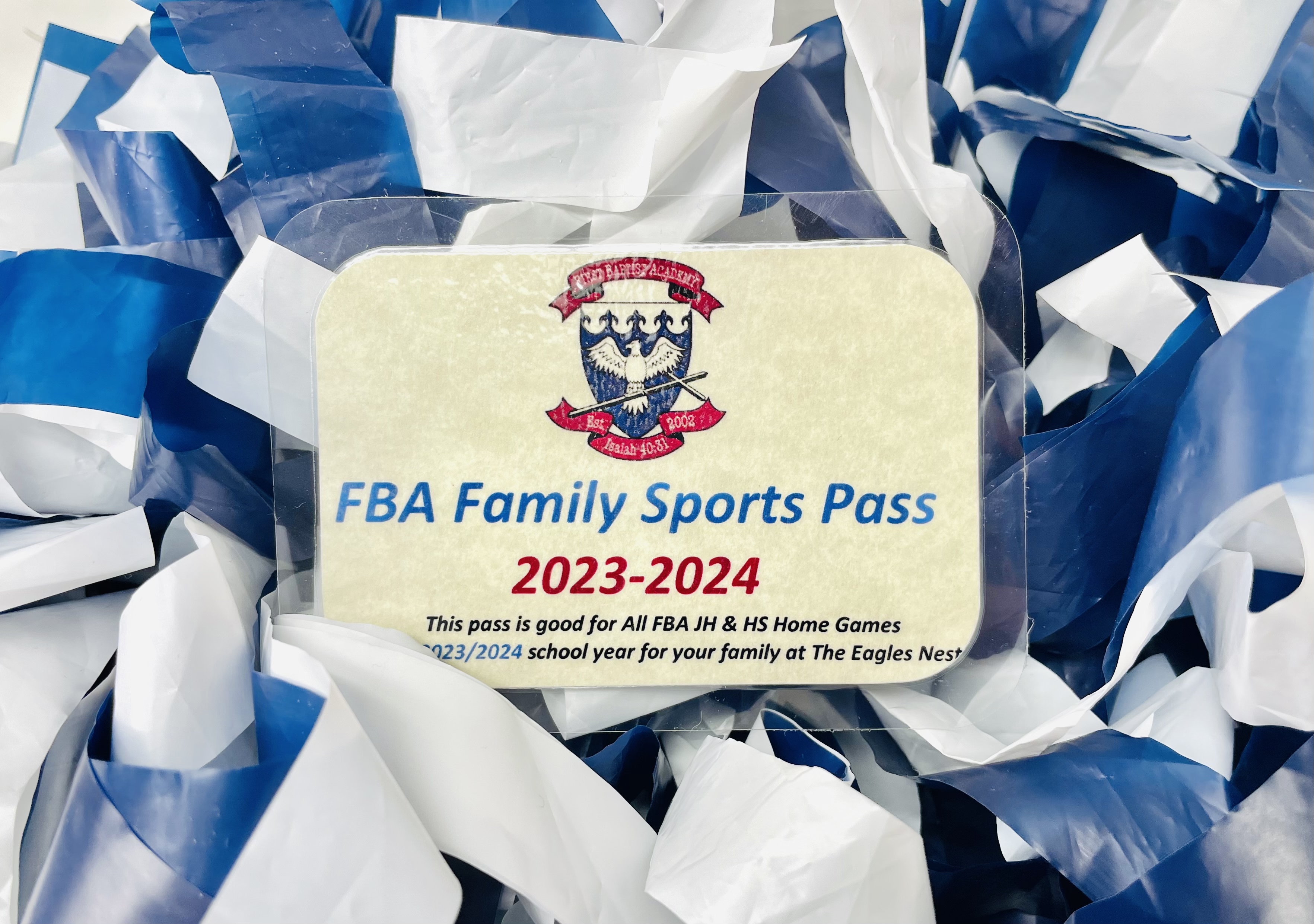 FBA Family Sports Pass for 23-24 school year
