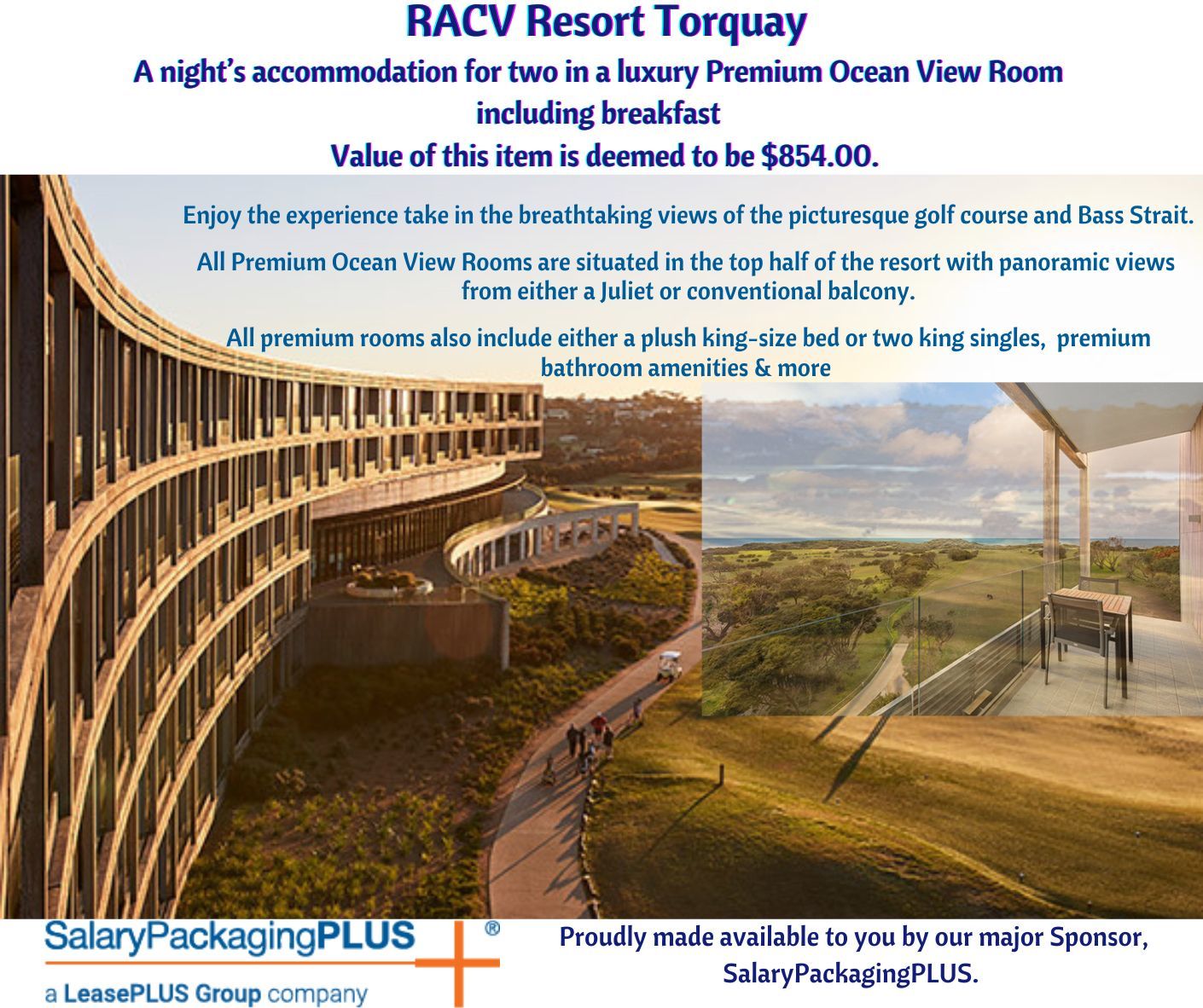 A night for 2 at Torquay RACV Resort