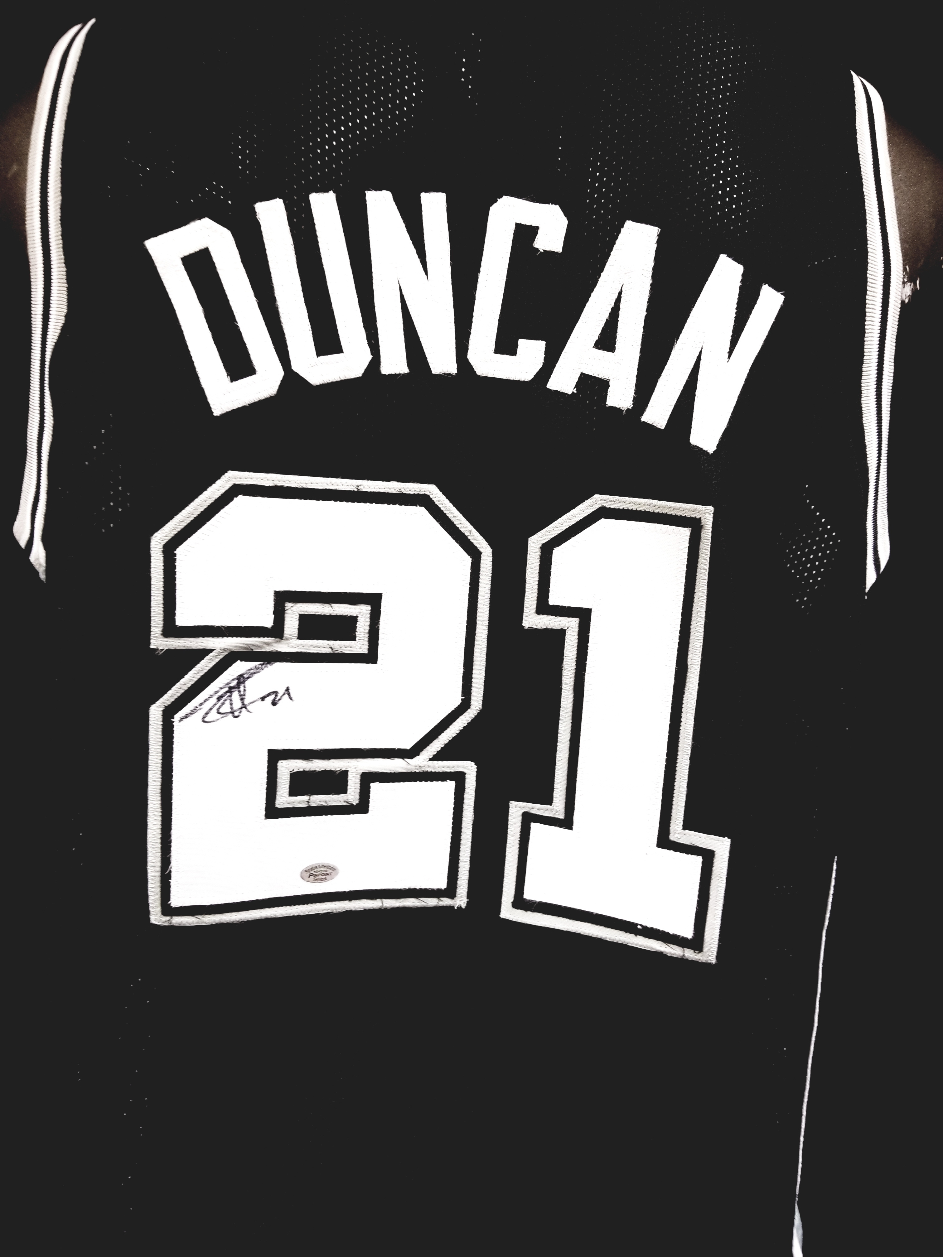 Tim Duncan Autographed & Certified Jersey