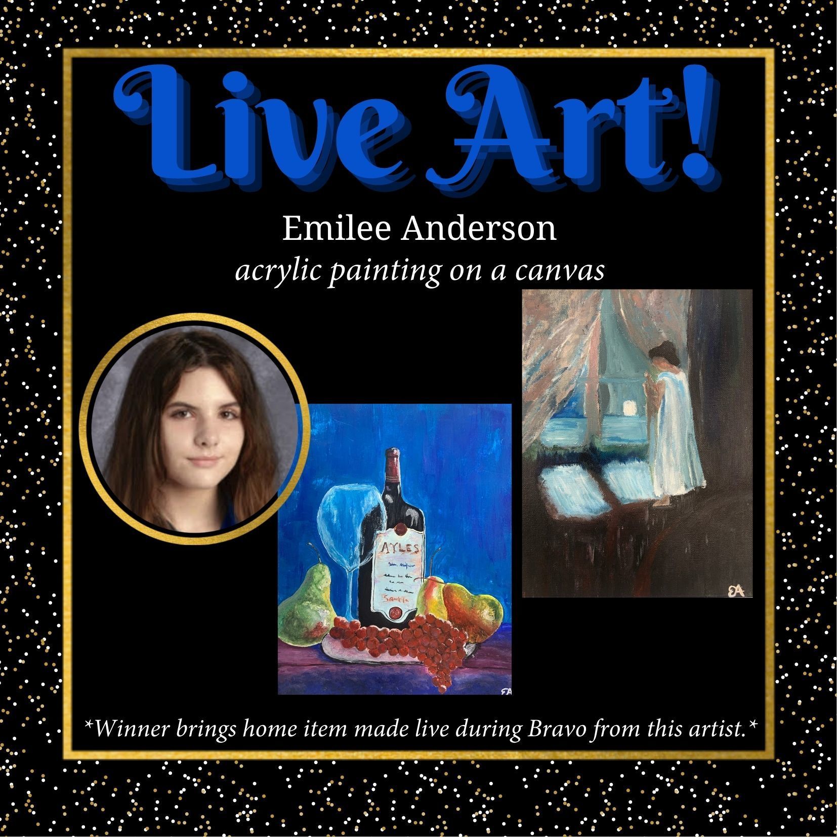 LIVE ART -- Painting by Emilee Anderson