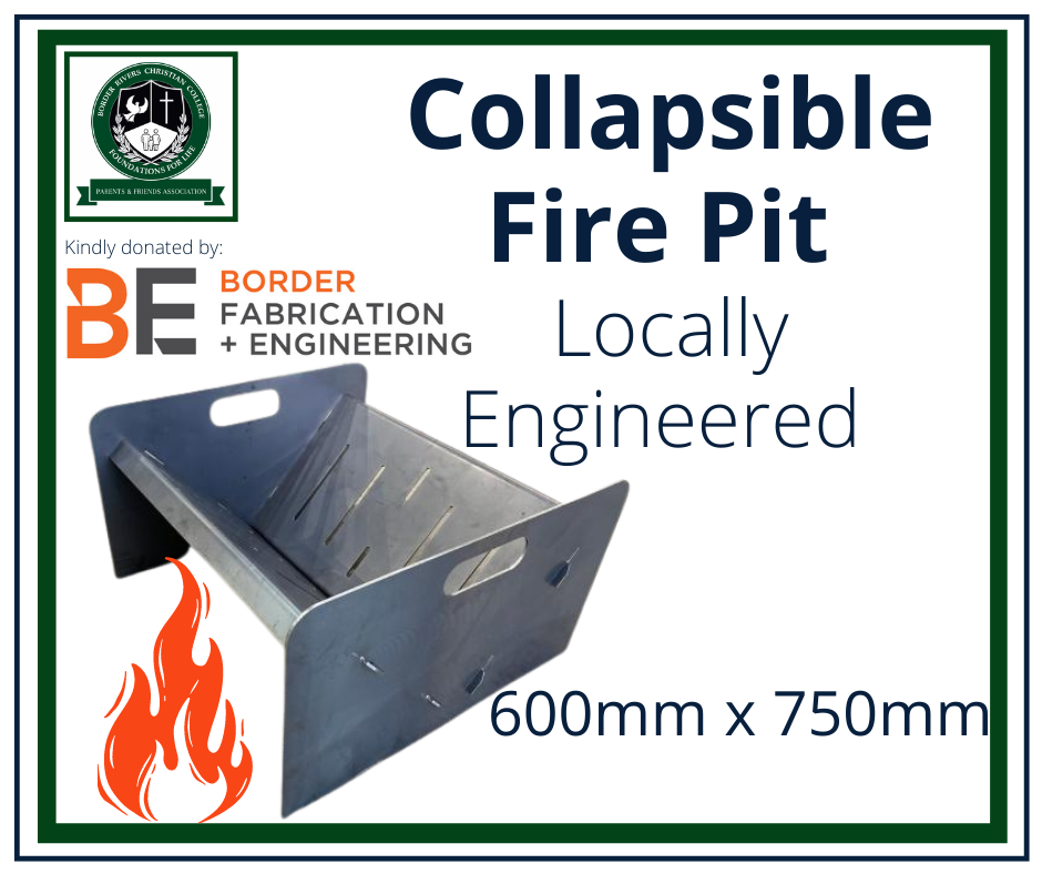 Collapsible Firepit 600mm x 750mm Locally Engineered