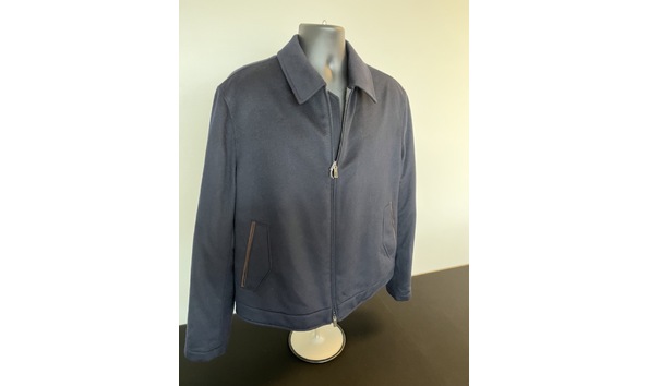 Men's Cashmere Full Zip Jacket - Size 56R