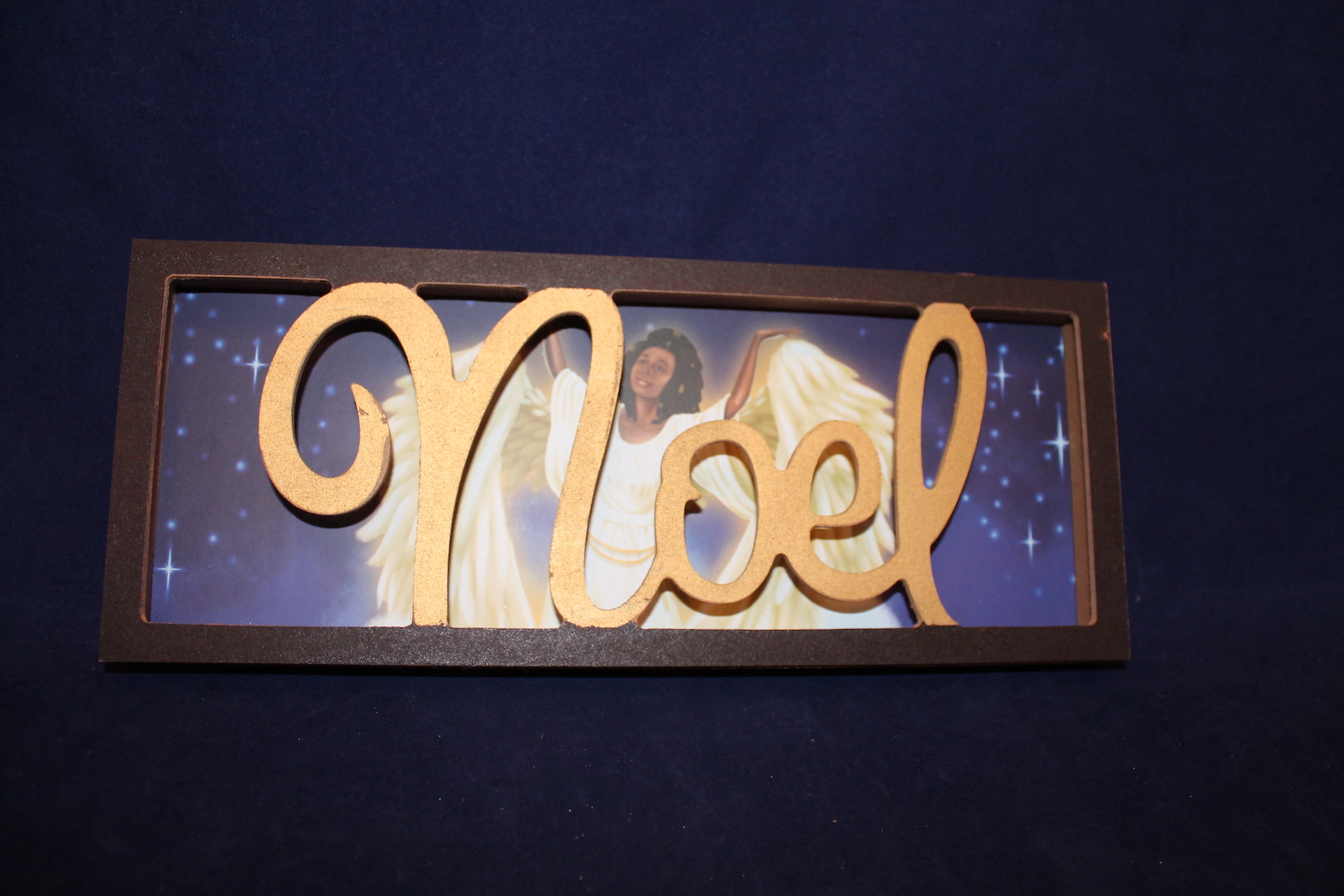 Noel in Painted Shadow Box