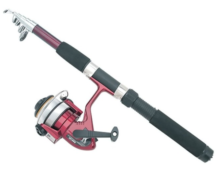 Telescoping Fishing Rod and Reel
