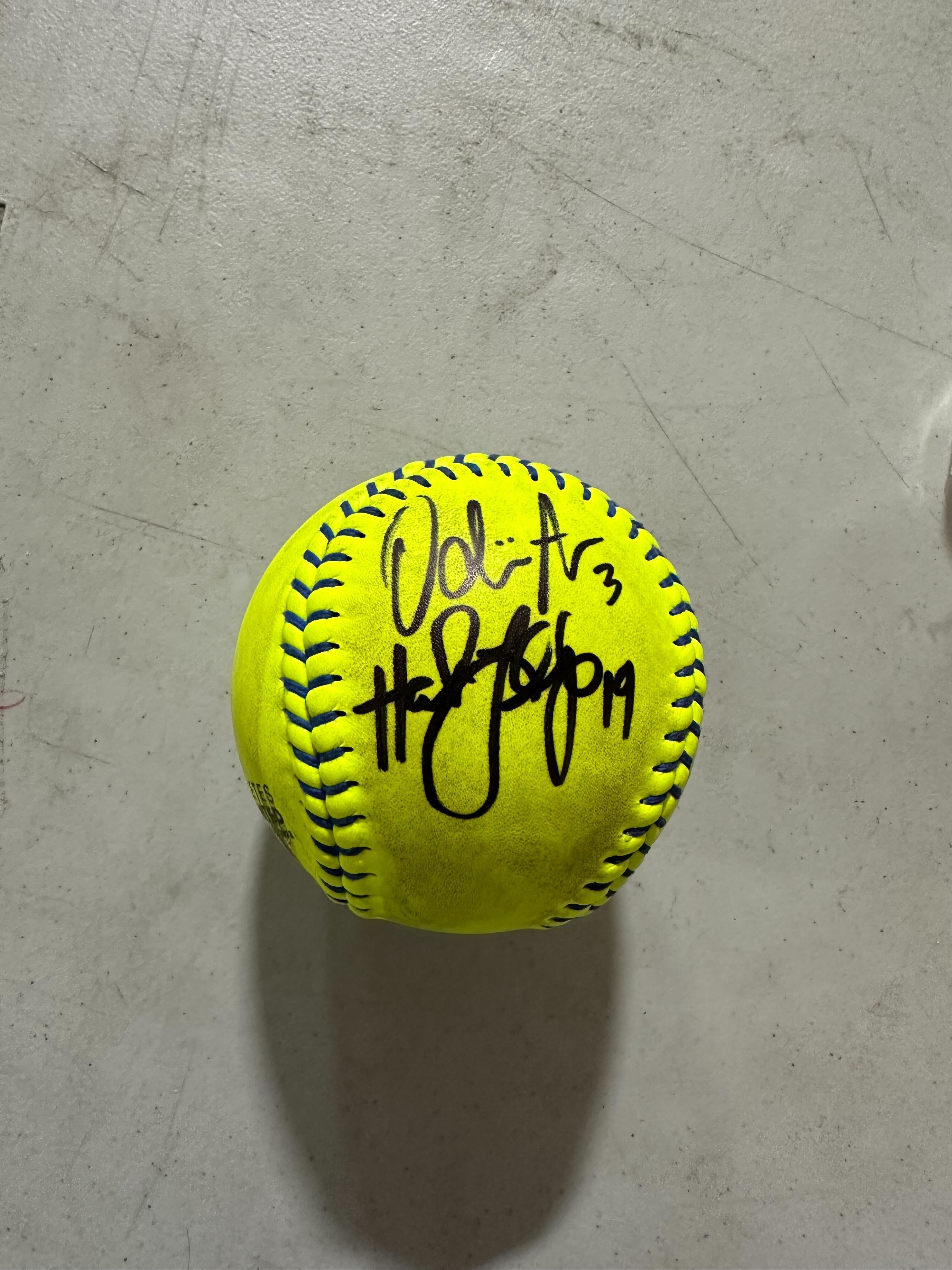 Championship Season of Softball, Softball - Signed by Week 1 Captains ...