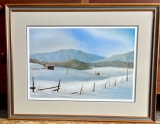 Signed and Numbered Snow Scene Print
