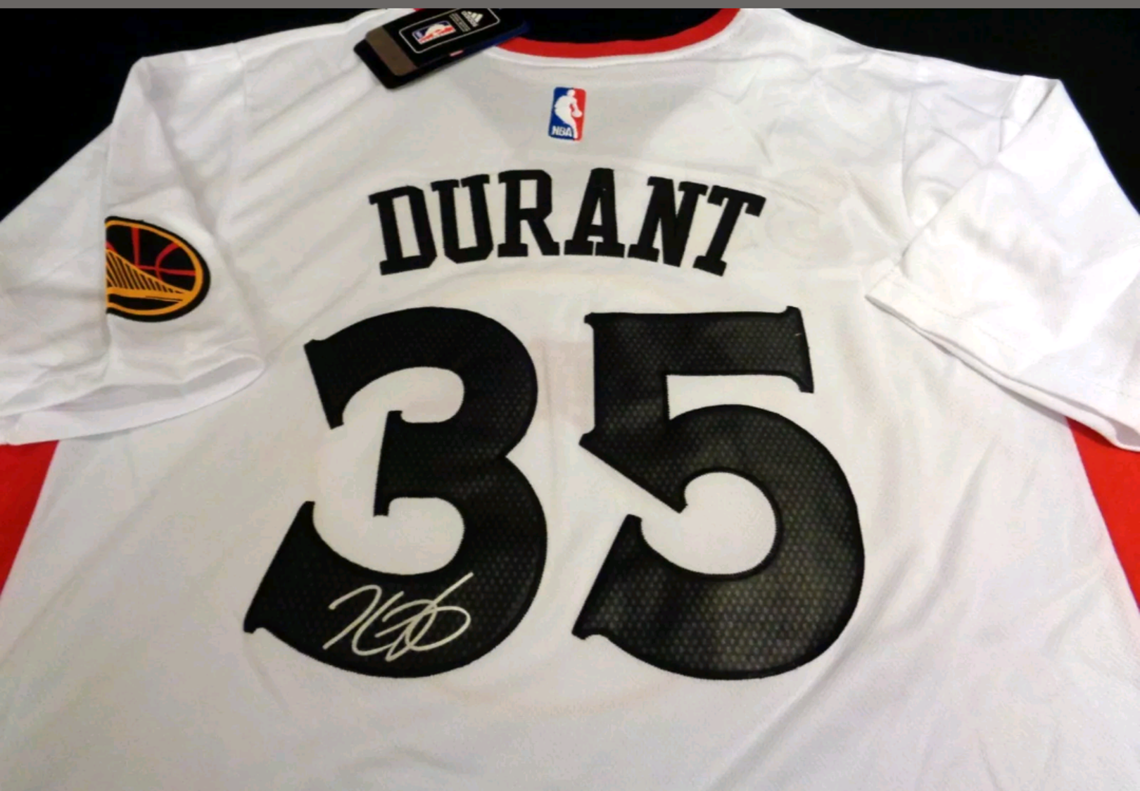 Rare Kevin Durant Warriors Autographed & Certified Variant Chinese NBA ...