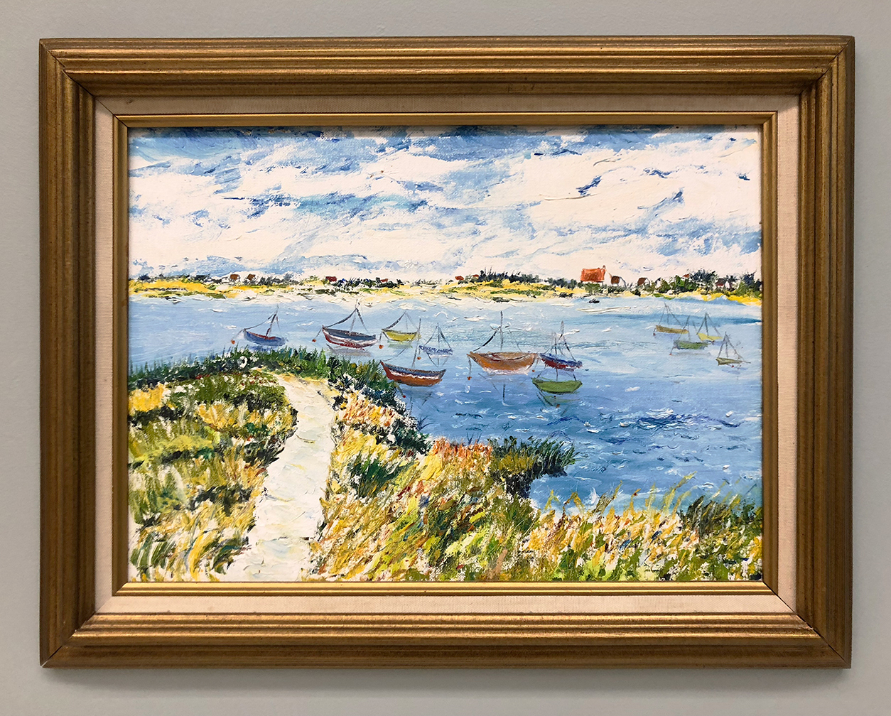 "Cape Cod Boats" Oil Painting