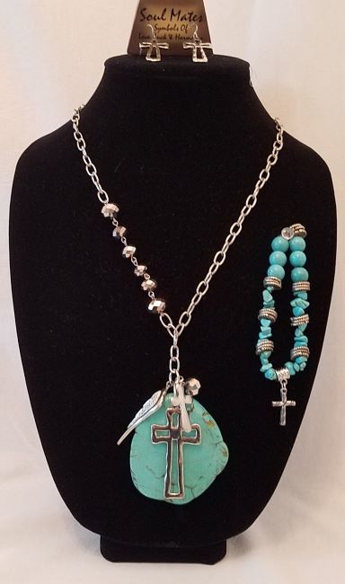 Genuine Turquoise Jewelry Set