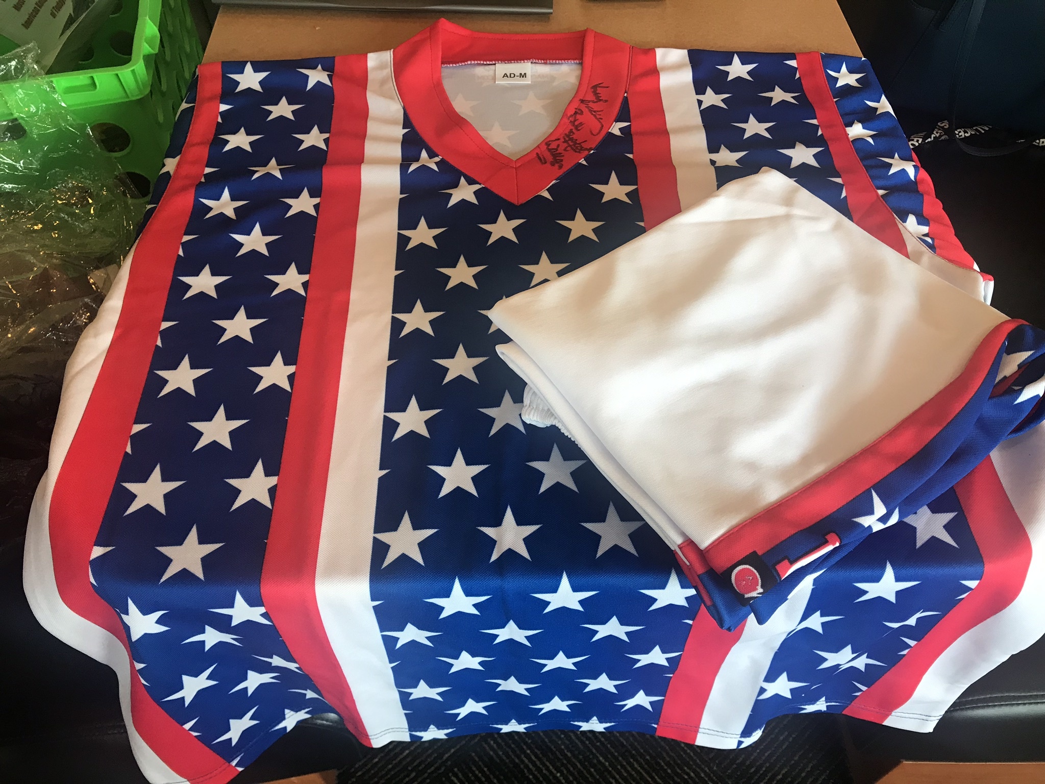 Autographed Stars and Stripes Karate Uniform