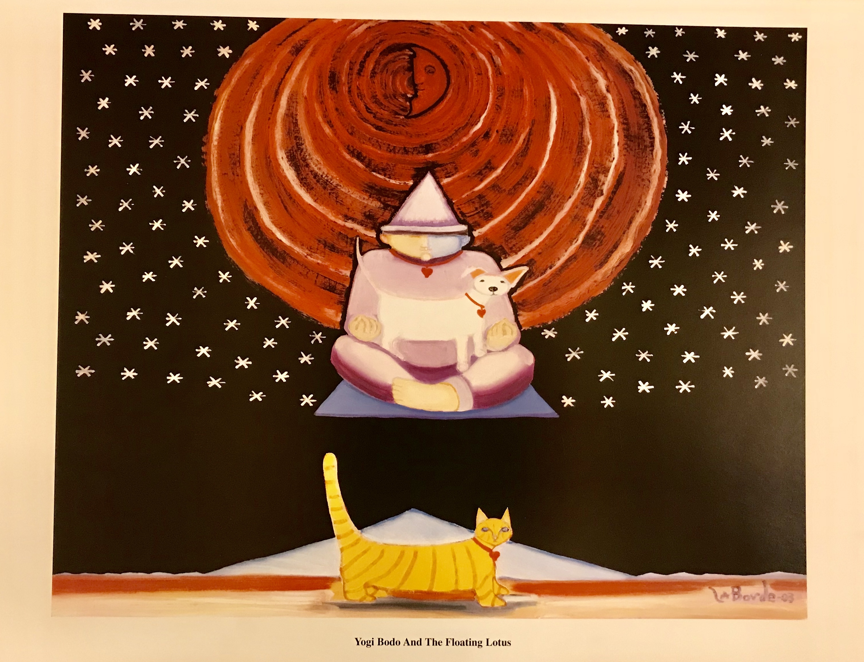 Yodi Bodo and the Floating Lotus open edition artist Martin Laborde