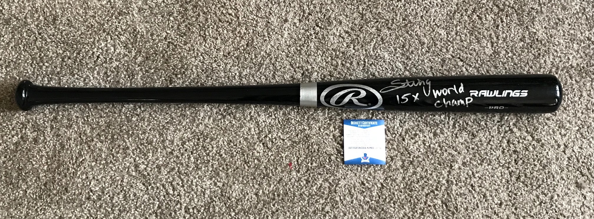WWE Wrestler "Sting" Autographed Rawlings Big Stick Bat