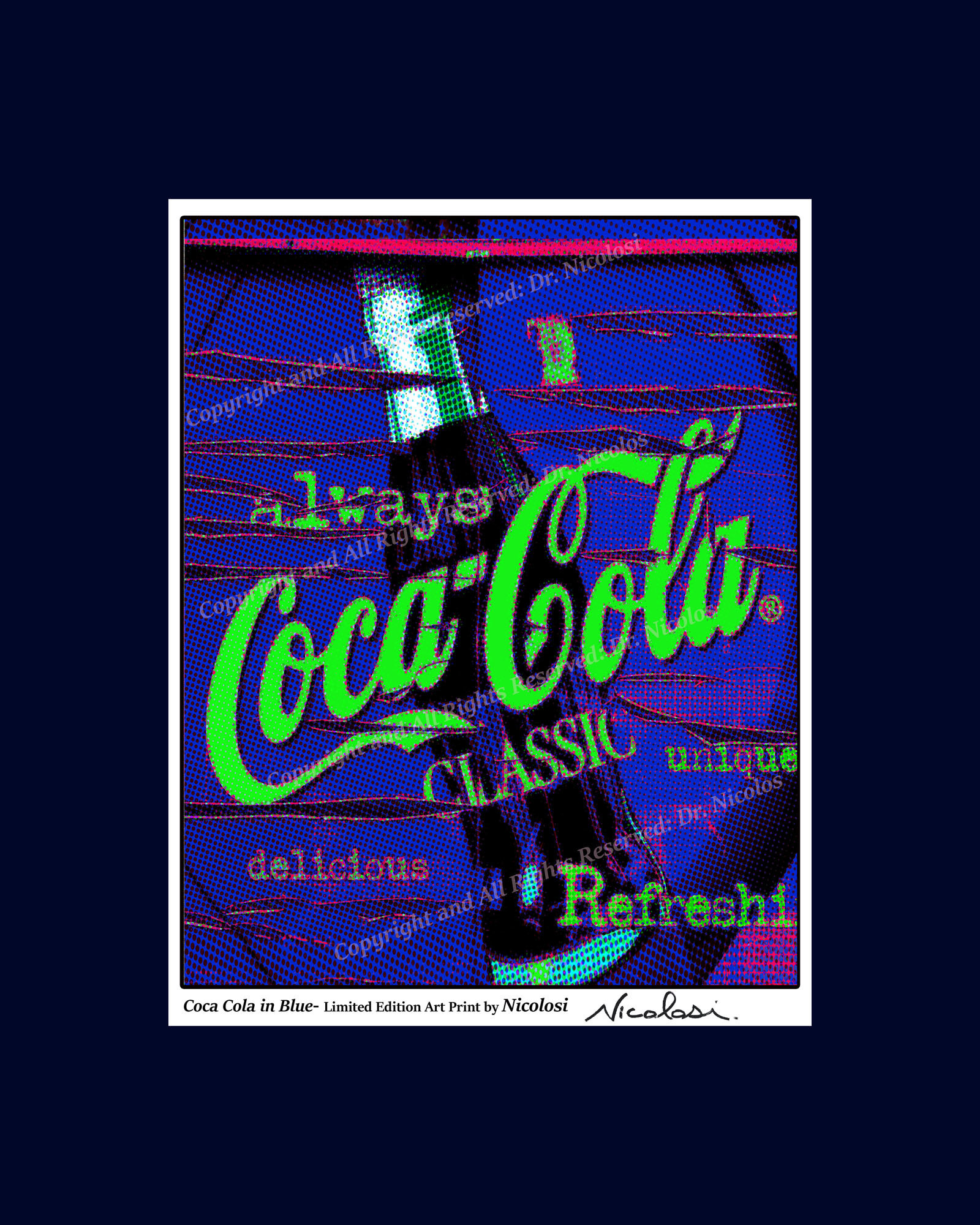 Coca Cola Blue