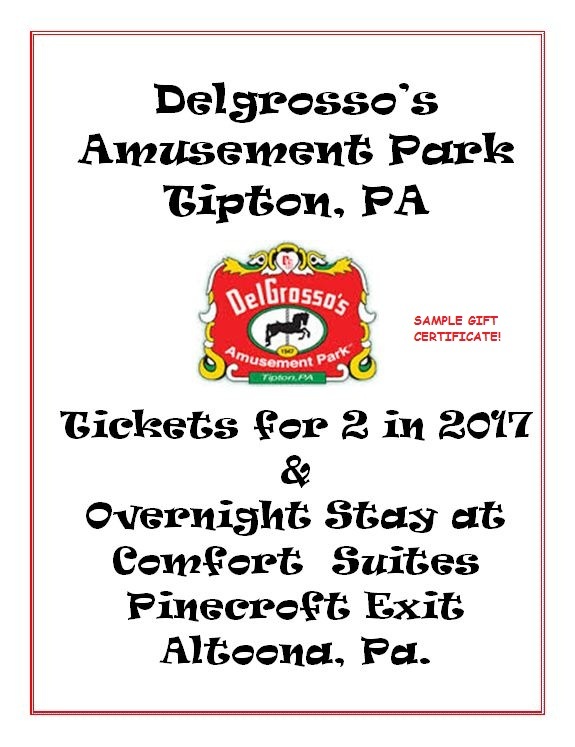 DelGrosso's Amusement Park Passes, Complimentary Overnight Stay, and MORE!