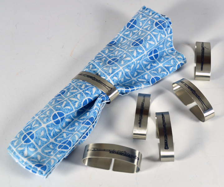 Unique Set of Six Handmade Musical Themed Napkin Rings – Woodwinds and ...