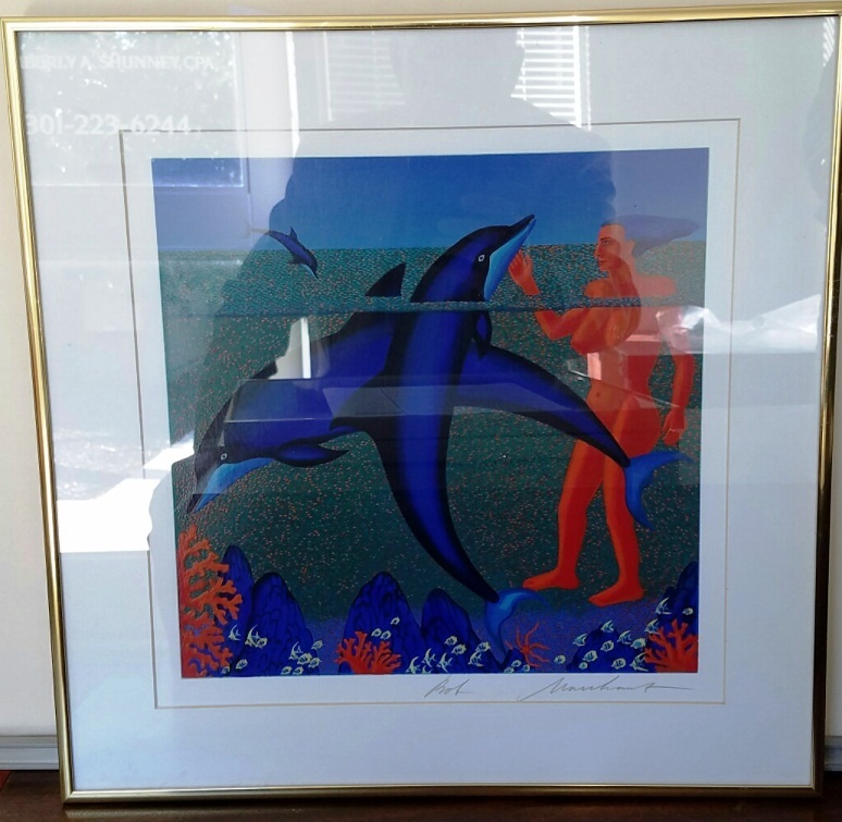 Bob Marchant print - "Dancing Dolphins"