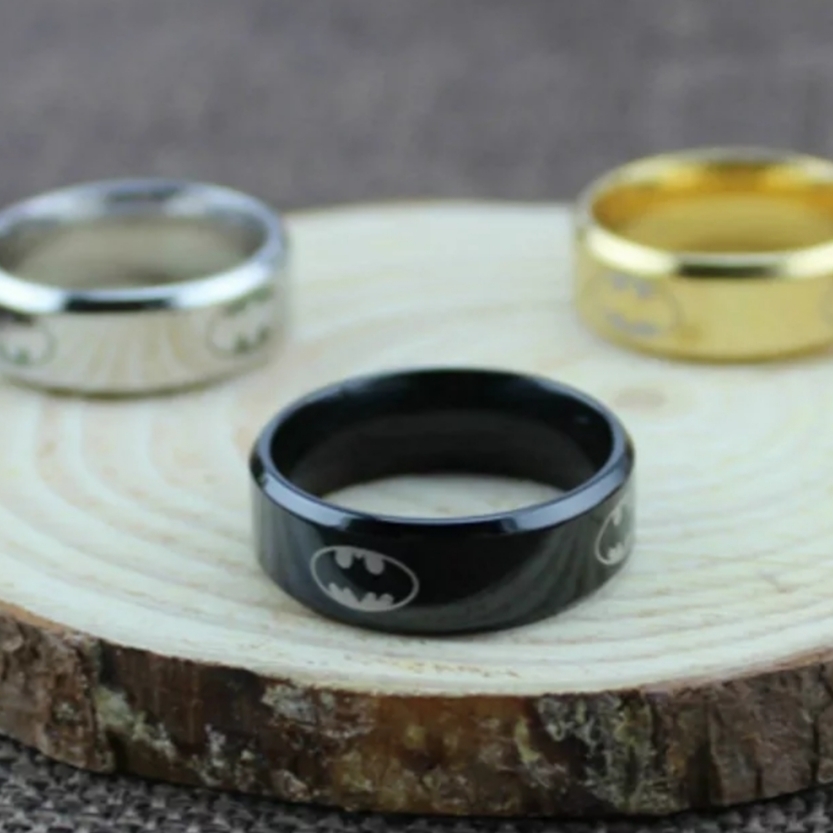 Men's Steel Batman Ring