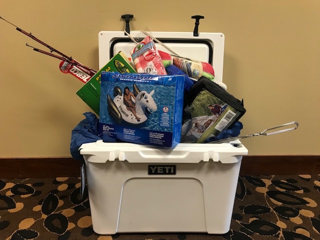 Yeti Cooler Filled with Goodies From Reeds