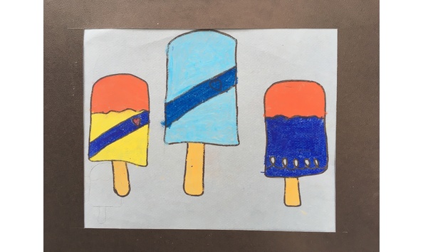 Wayne Thiebaud Inspired Popsicles