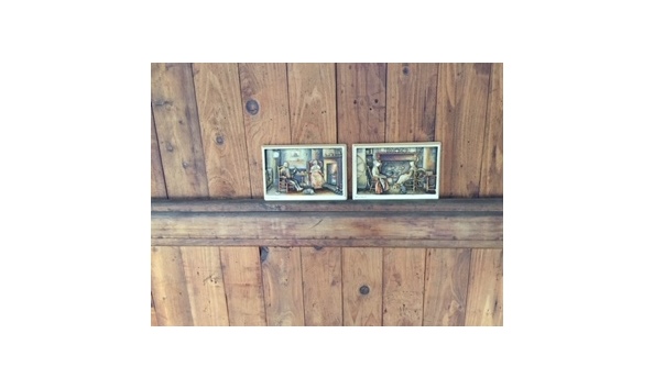 New! - Two Arthur Osborne Ivorex Wall Plaques "A Friendly Call and The ...