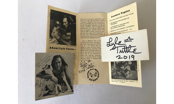 LT Signed Print Trio 70s Pamphlet Consent & Chadwick Biz Card