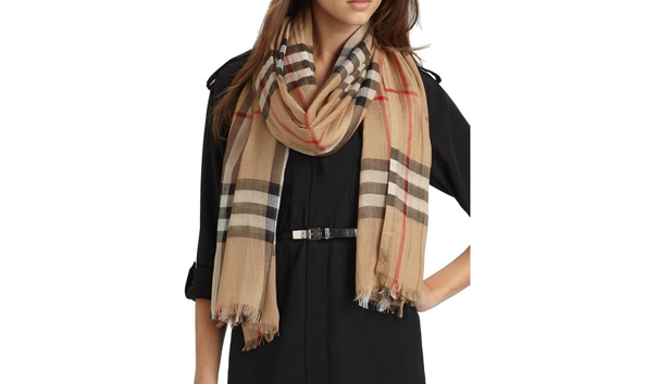 Silk Burberry Scarf