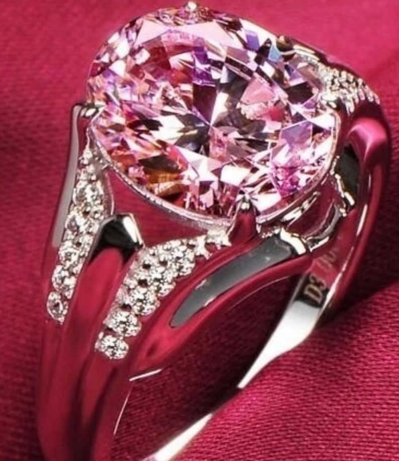 Sterling Silver & Pink Sapphire Ring