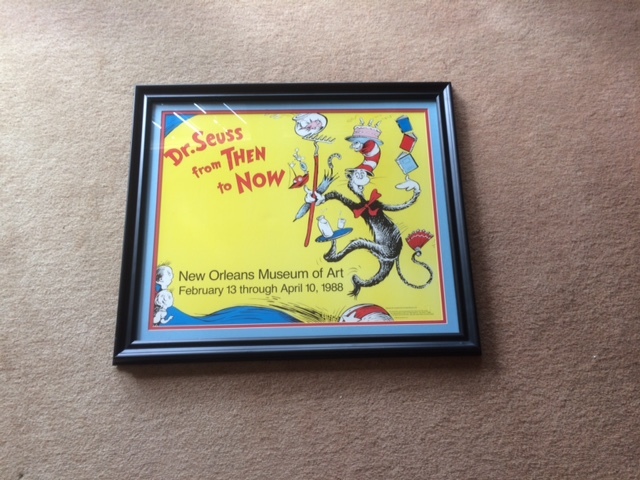 Dr Seuss Original Works Framed Poster, New Orleans Museum 1988