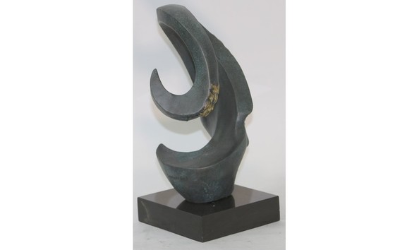 Integrated a Face Bronze Sculpture
