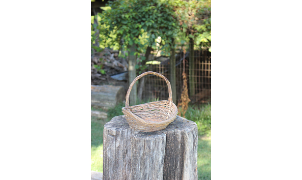 Antique Shallow Basket