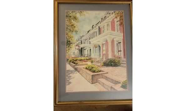 Beautiful Fan Watercolor by Richmond Artist Judy Newcomb
