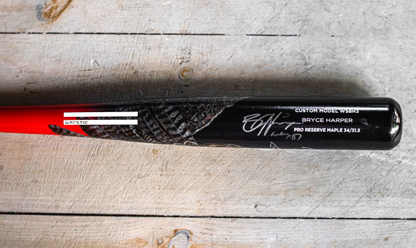 Bryce Harper 2019 Player's Weekend Autographed Bat