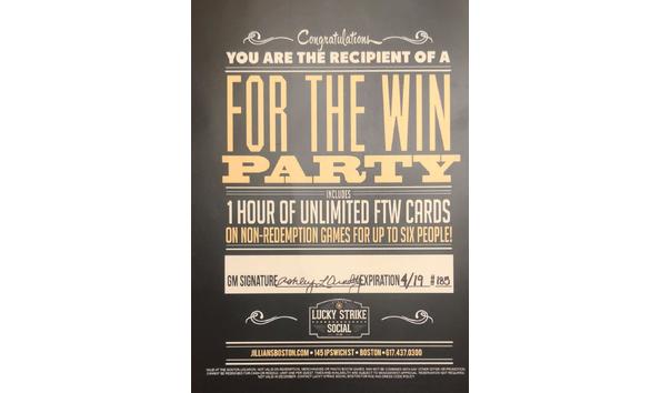 Lucky Strike Boston - Gift Card