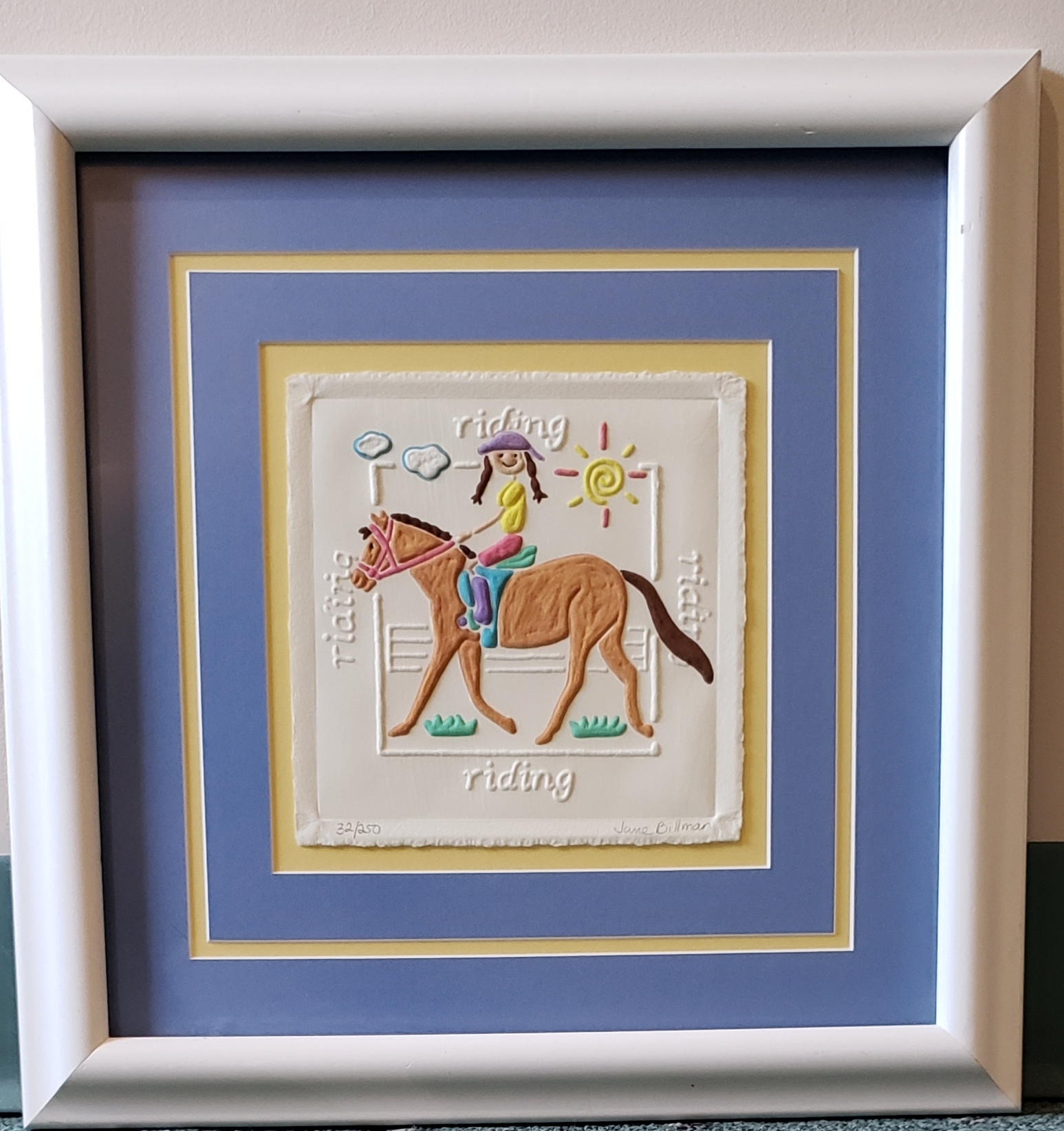 Jane Billman "Girl on Horse Picture"