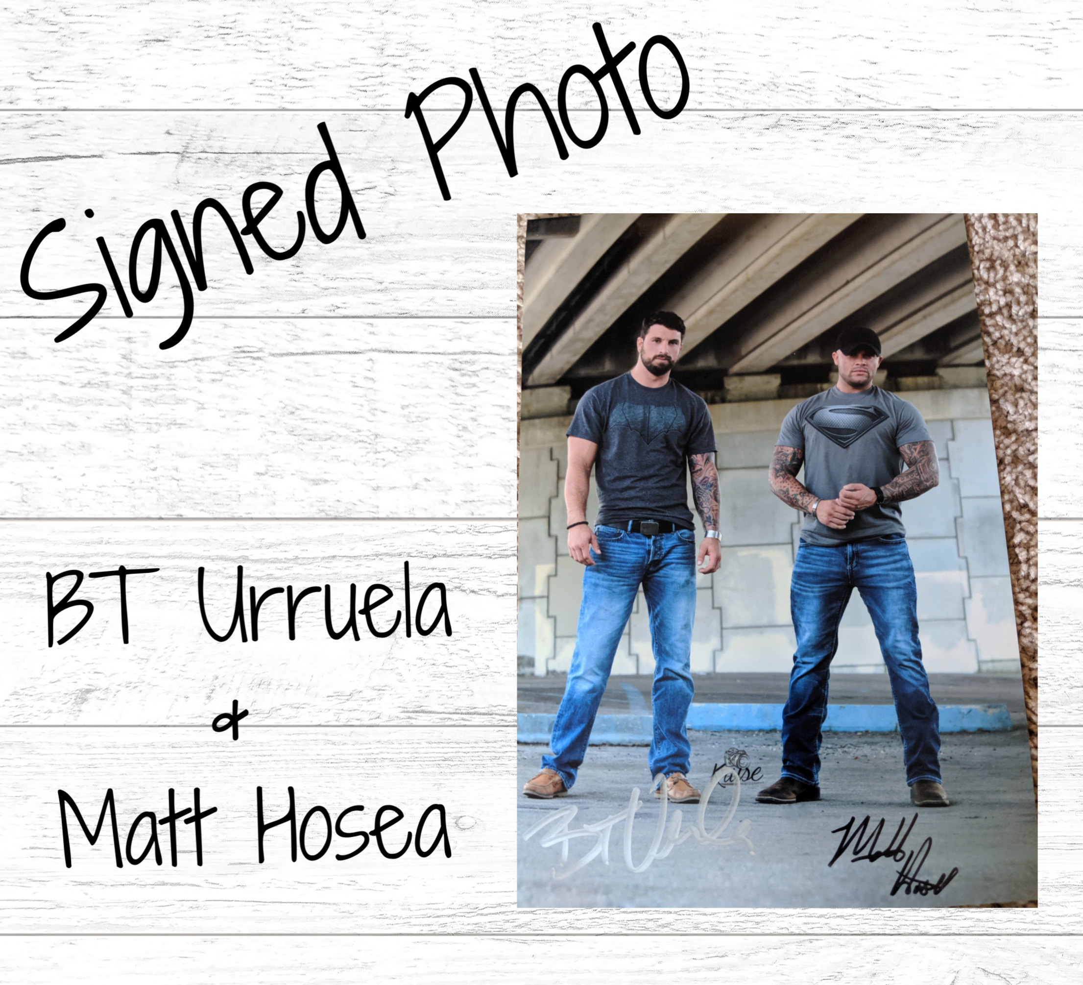 Signed picture of B.T. Urruela and Matt Hosea