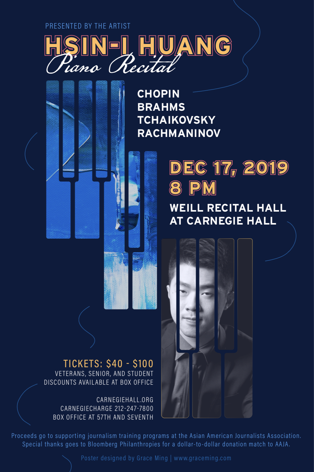3 Masterclasses with Pianist Phenom Hsin-I Huang and 2 VIP tickets to ...