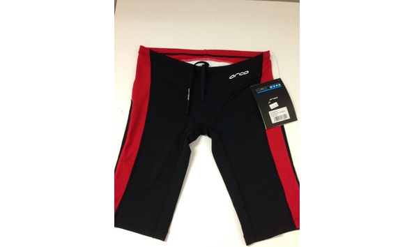 1029 - Orca Cl-Pro Enduro Swim Jammer Male - Small Black/Red Jammer ...