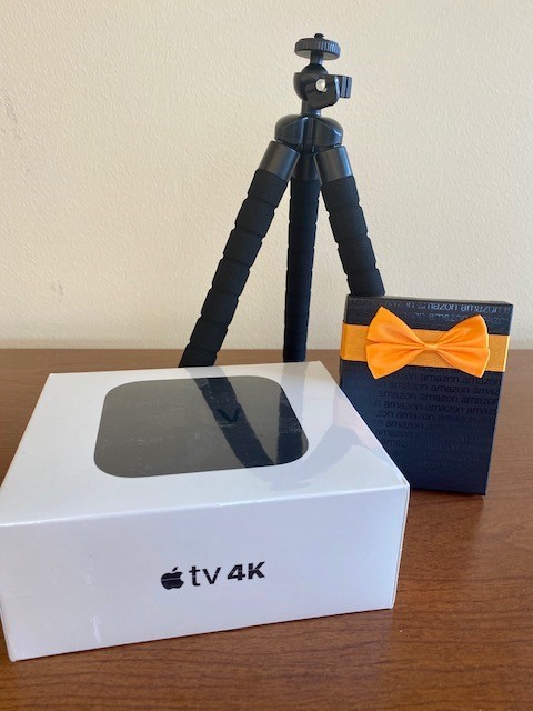 Apple TV, Phone Tripod and Amazon Gift Card Package