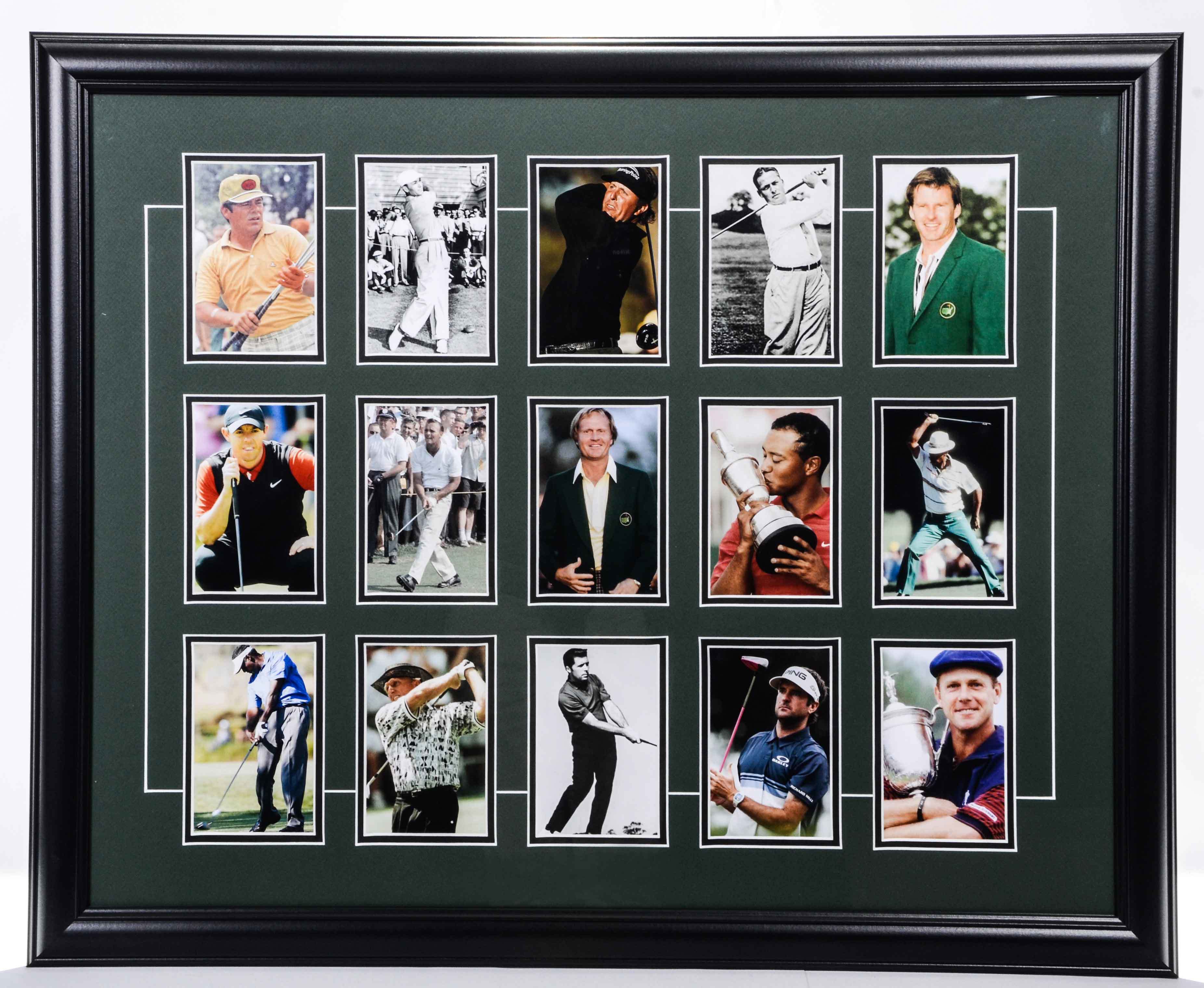Golf Legends Multi-Image Framed Collage