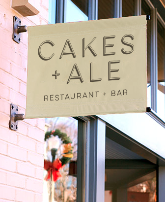 Cakes & Ale Banner from Storefront