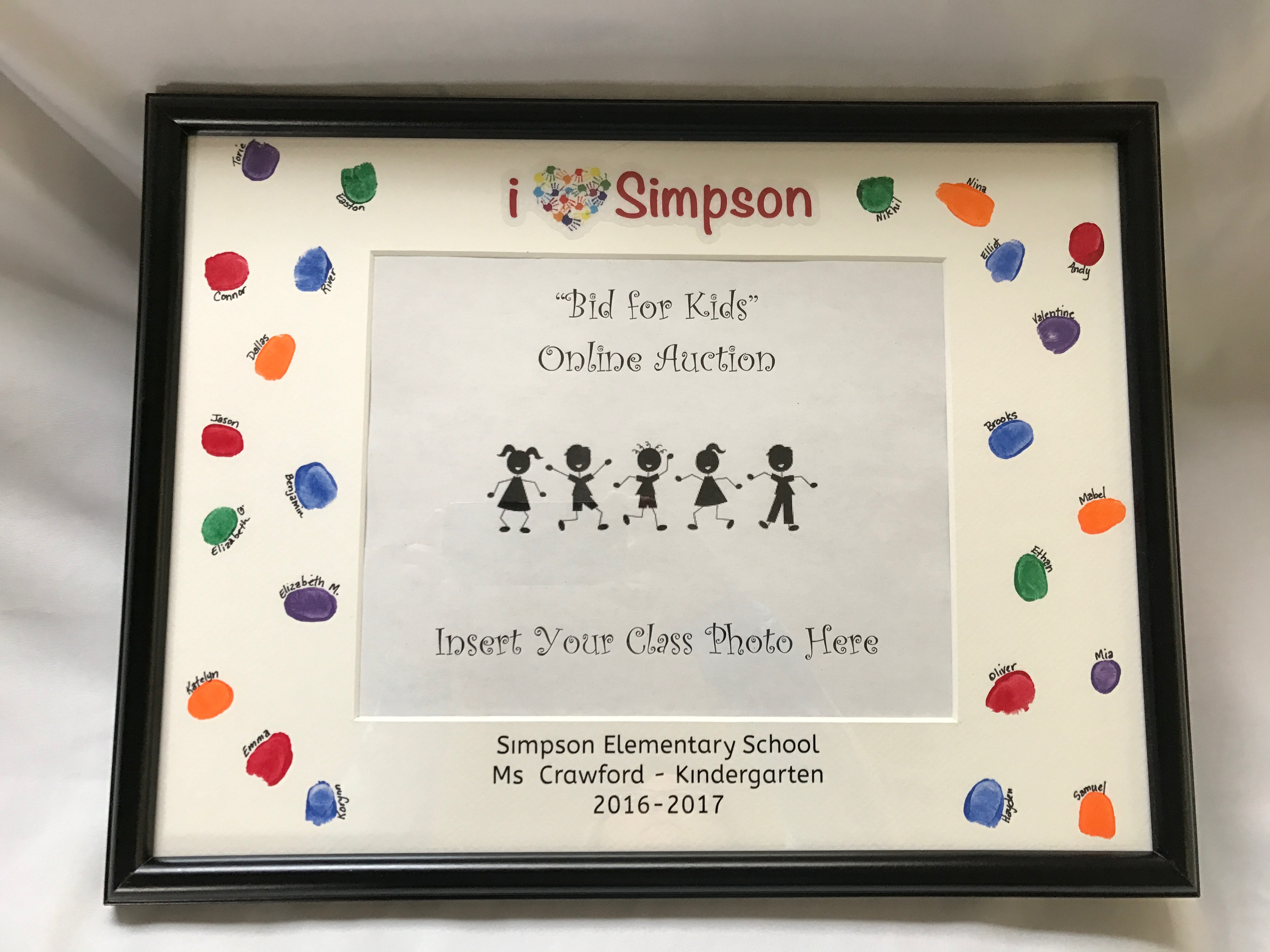 Class Photo Frame: Ms. Crawford's Kindergarten