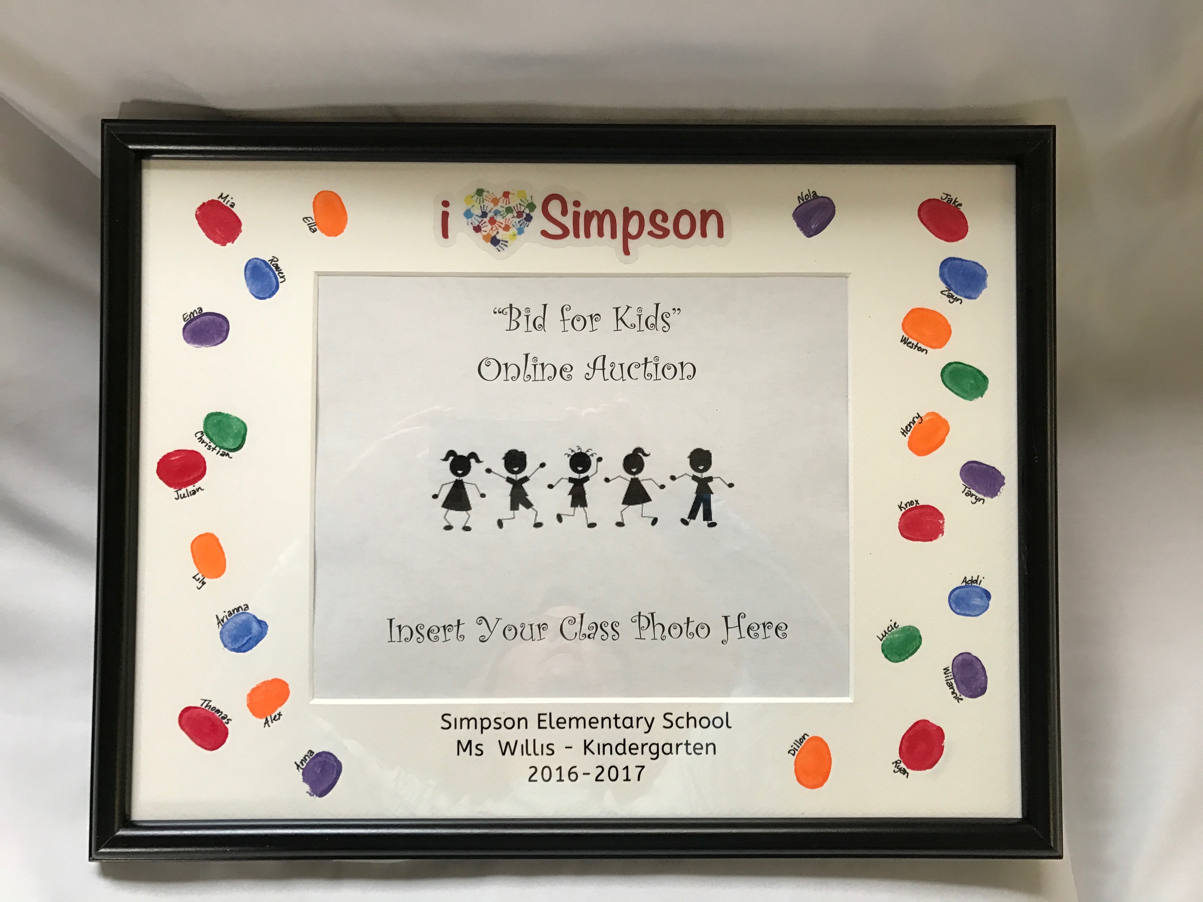 Class Photo Frame: Ms. Willis' Kindergarten