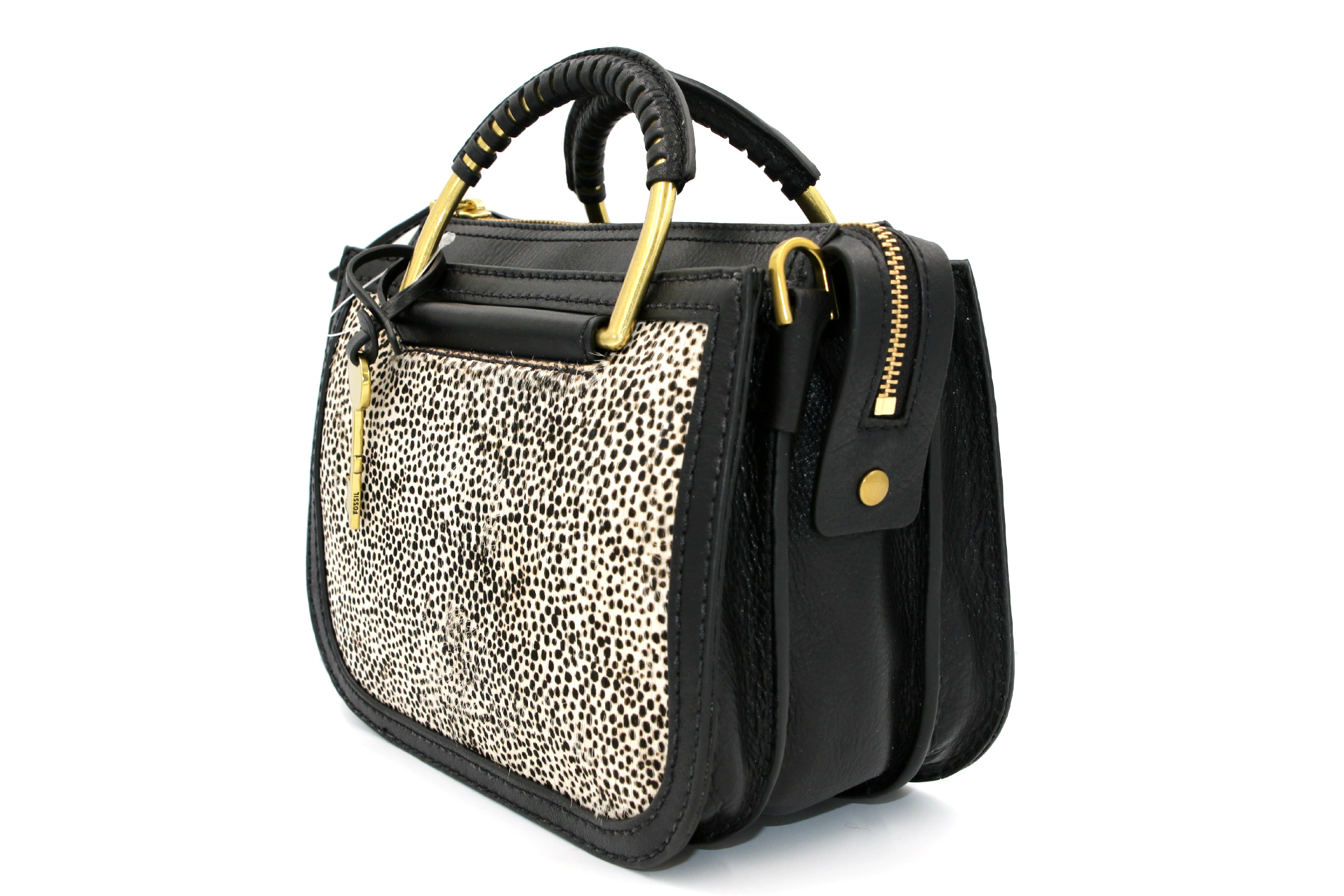 Fossil Mini Satchel Cheetah