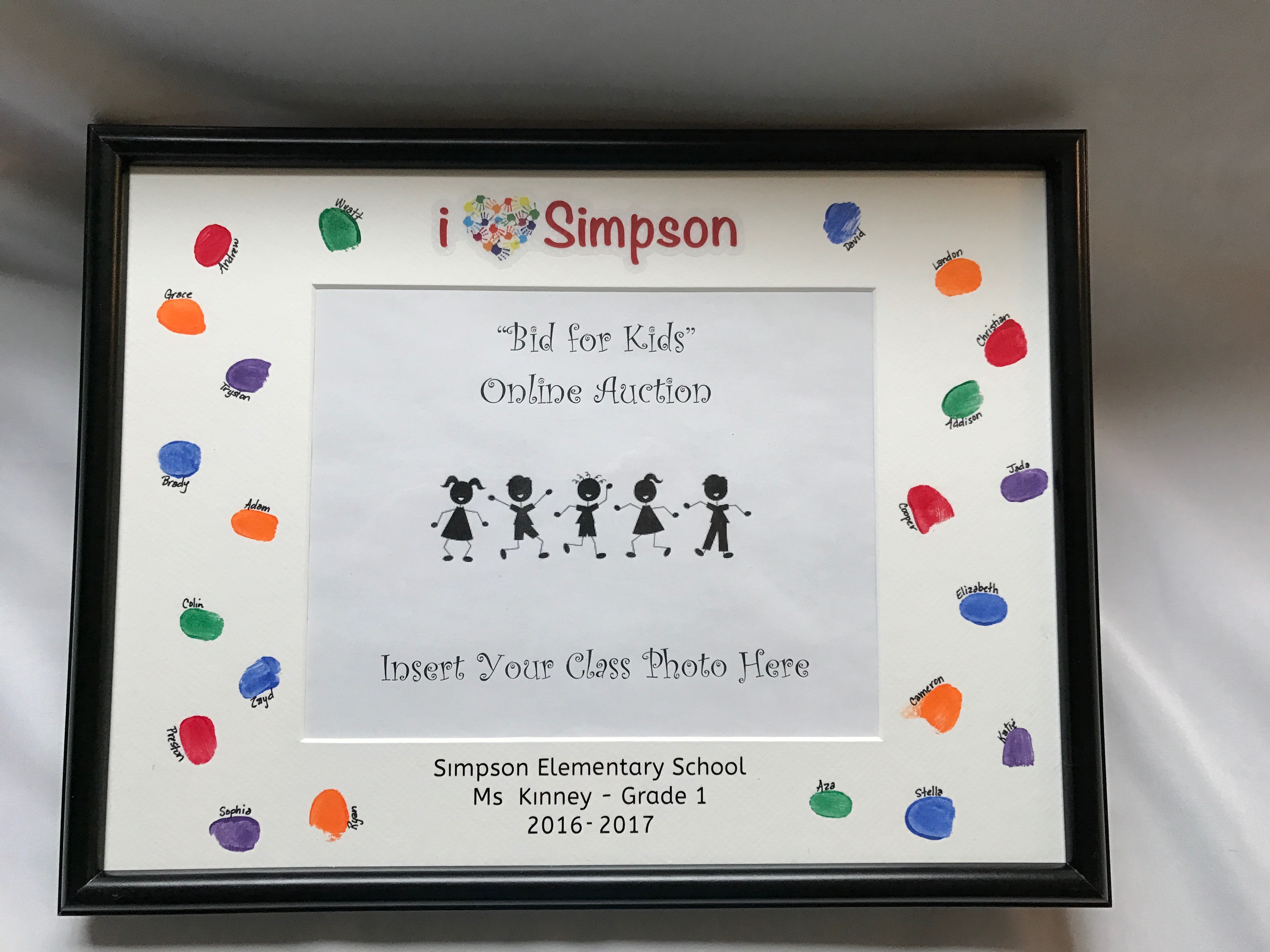 Class Photo Frame: Ms. Kinney's First Grade