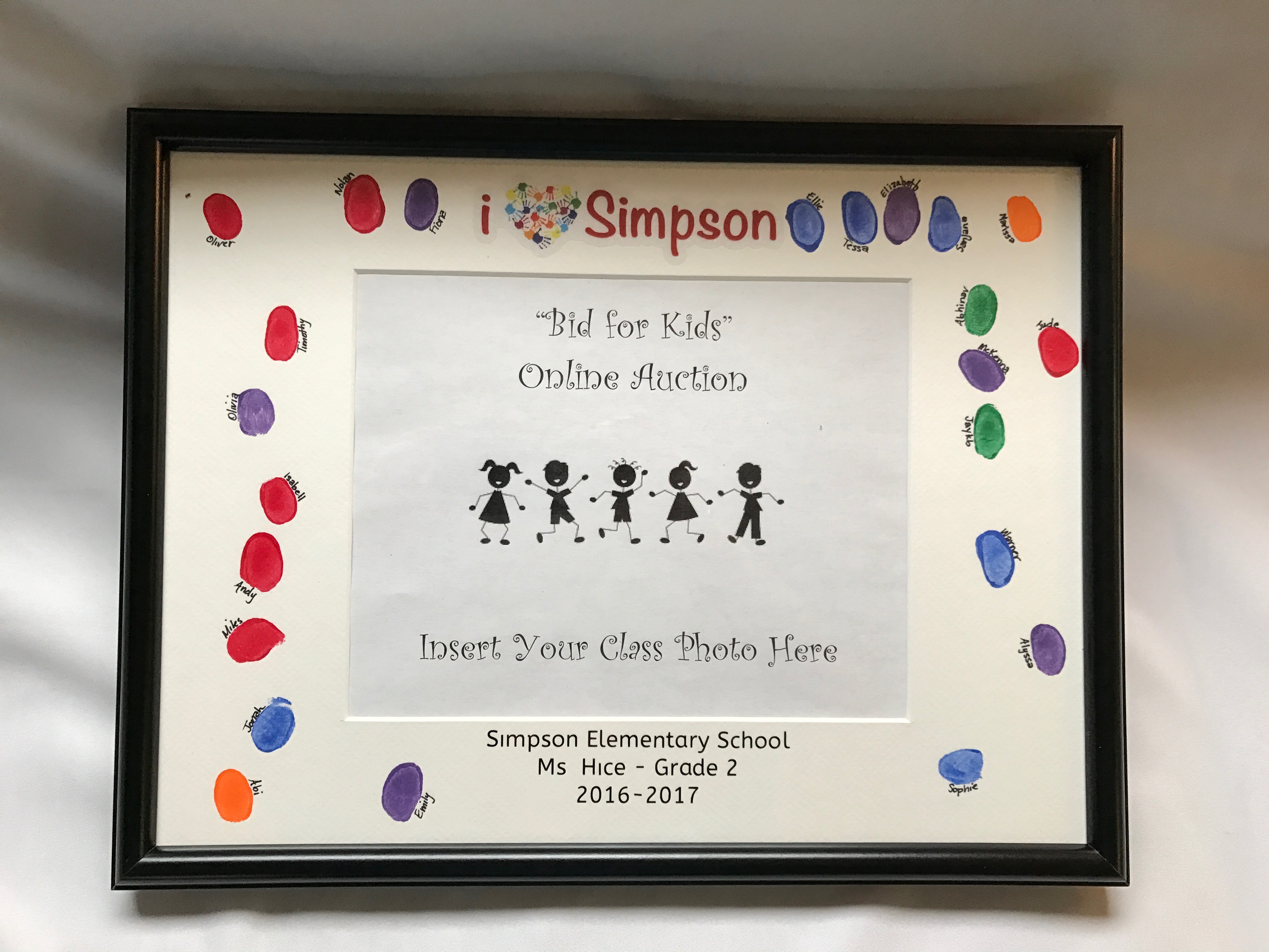 Class Photo Frame: Ms. Hice's Second Grade