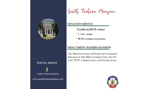 "Smith-Trahern Mansion" Rental