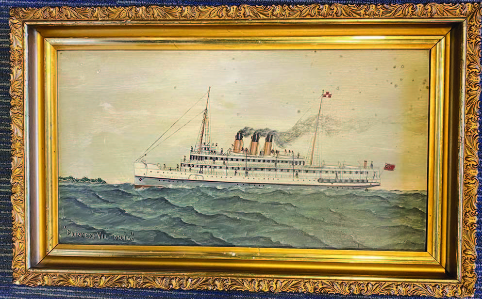 SS Princess Victoria - Ship Portrait - No signature