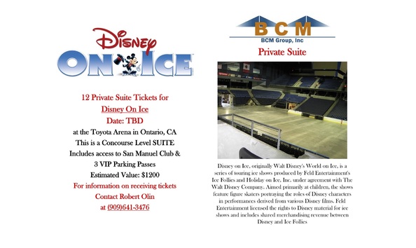 Disney on Ice Suite for 12