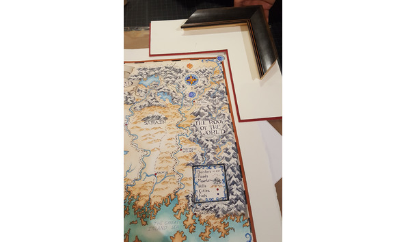 Map of Tortall with Hand Written Short Story by Tamora Pierce