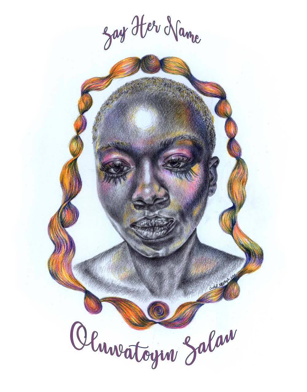 Oluwatoyin Salau Print by Cristal Sabbagh